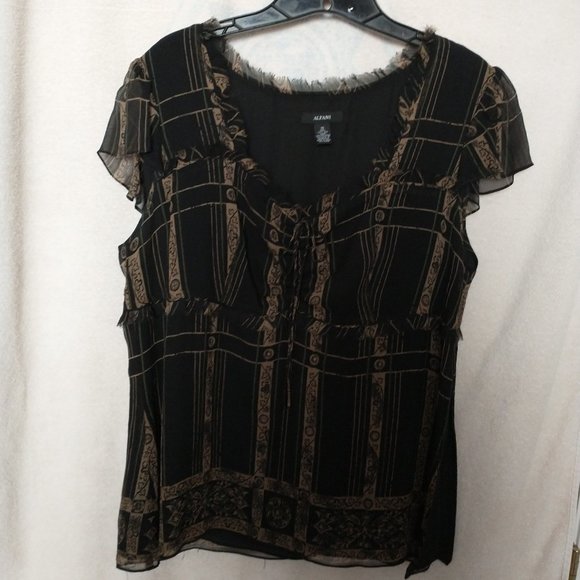 Alfani | Tops | Vintage Alfani Silk Top | Poshmark